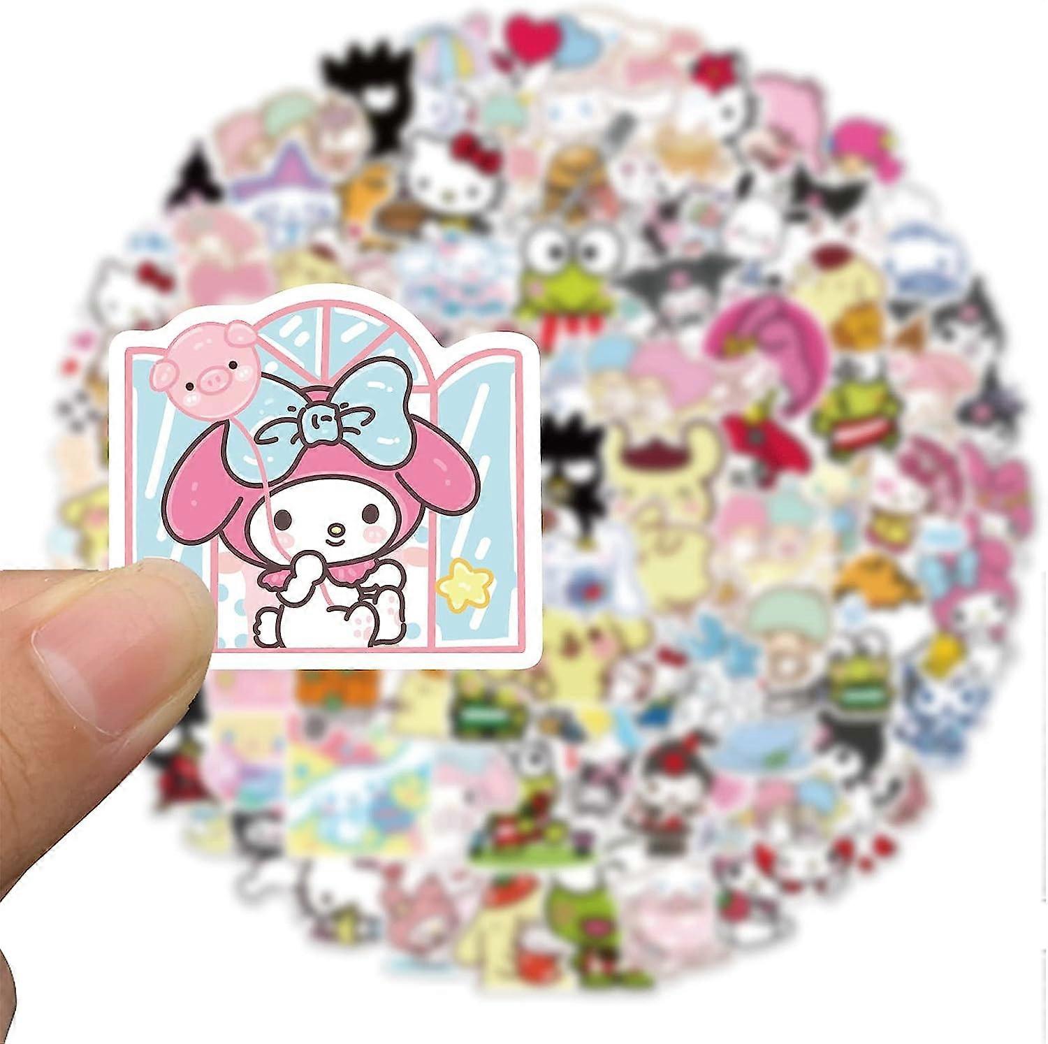 100Pcs Kawaii Stickers, Anime Stickers, Helllokittty Stickers MyMelody ...