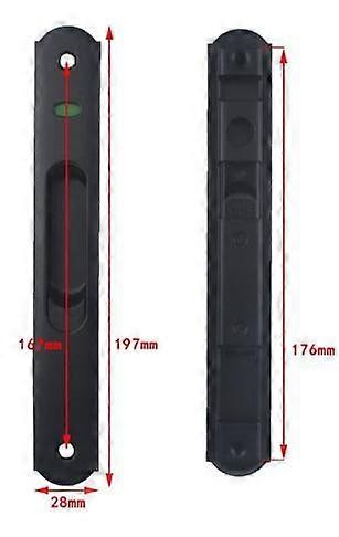Black Sliding Door Lock - Modern Glass Sliding Door Window Simple Latch ...