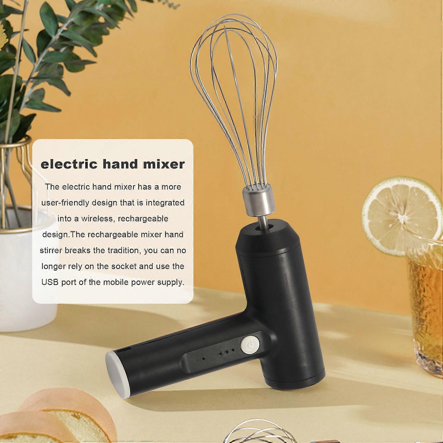 Hand Mixer Electric Wireless,Mixer Hand Mixer,USB Rechargeable,Portable ...