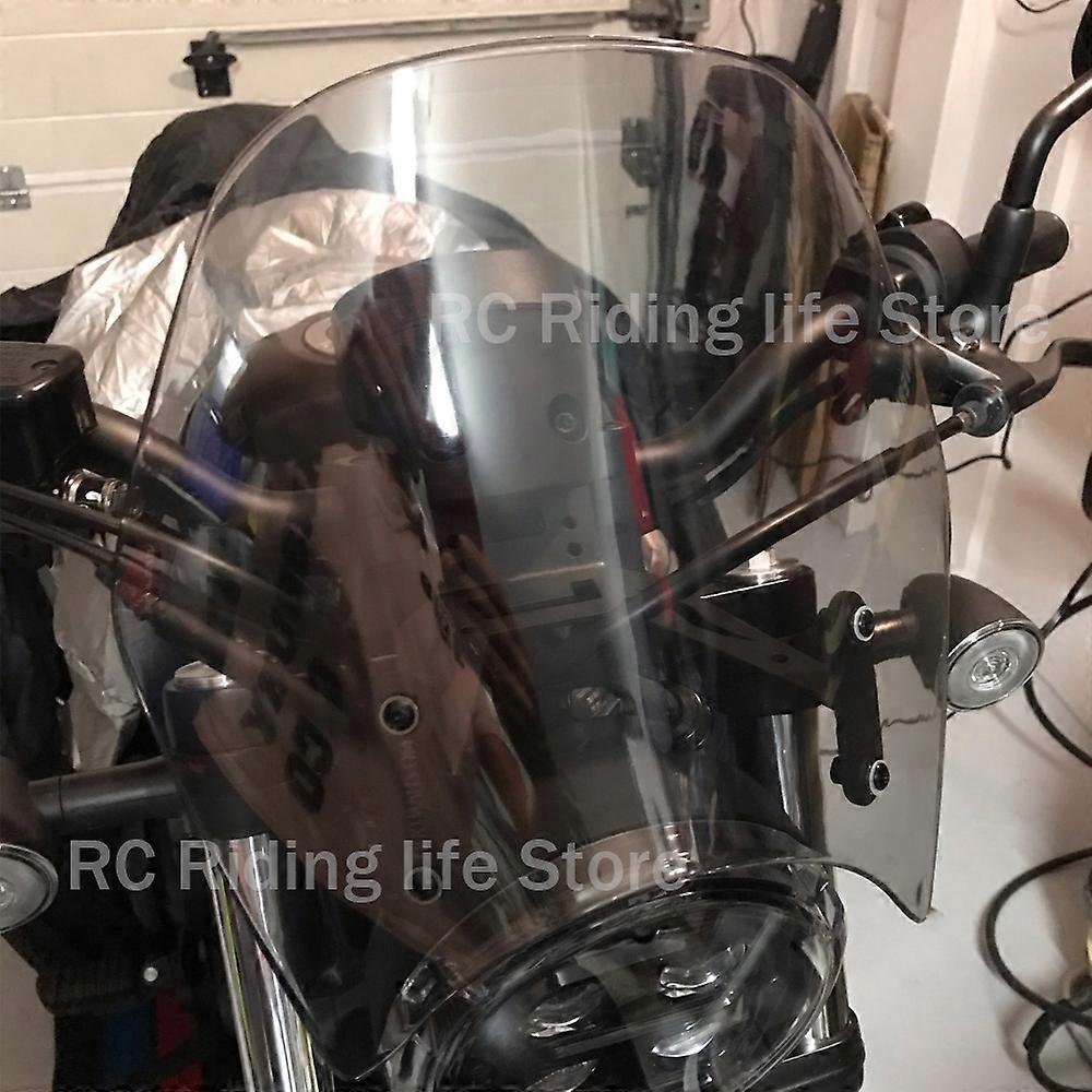 Motorcycle Flyscreen Windshield Wind Deflector Visor With Bracket For ...