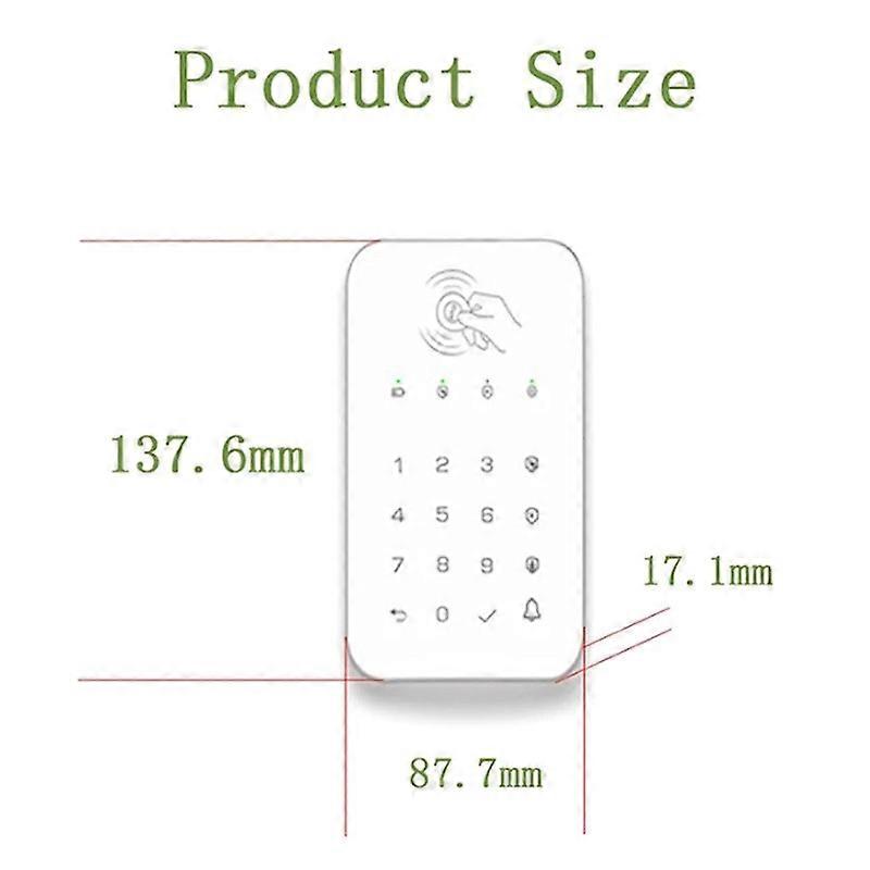 Wireless Touch Keypad Lock 433mhz Frequency Ev1527 Weapon Code Unlock ...