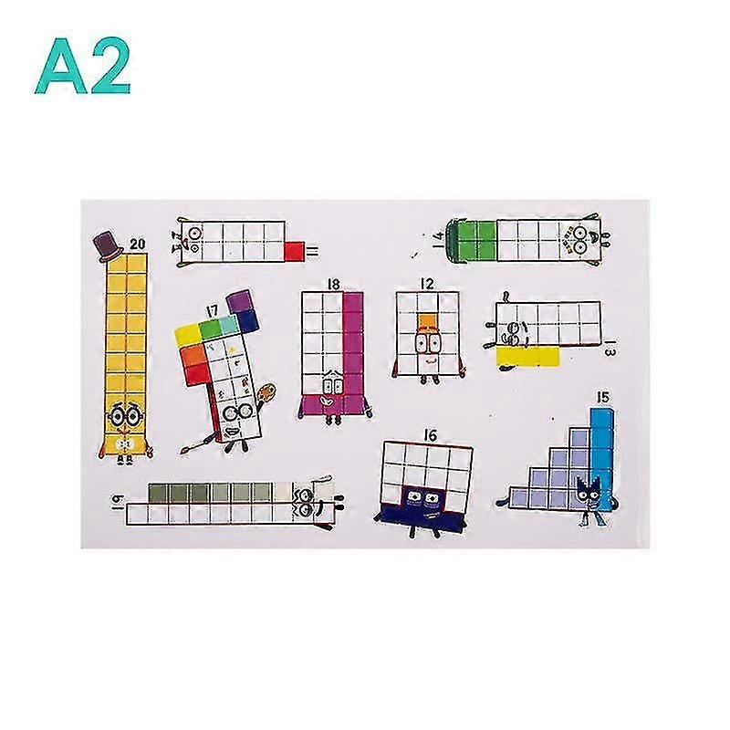 Numberblocks Stickers Toys Number Blocks Graffiti Diy Skateboard Cup ...