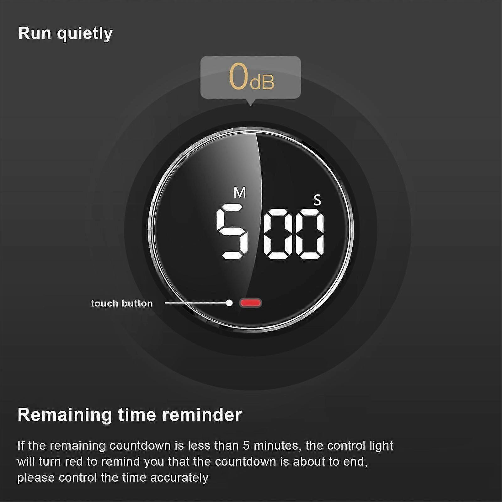 Digital LED Timer Manual Countdown Alarm Clock Magnetic Stopwatch Shower Timer | Fruugo UK