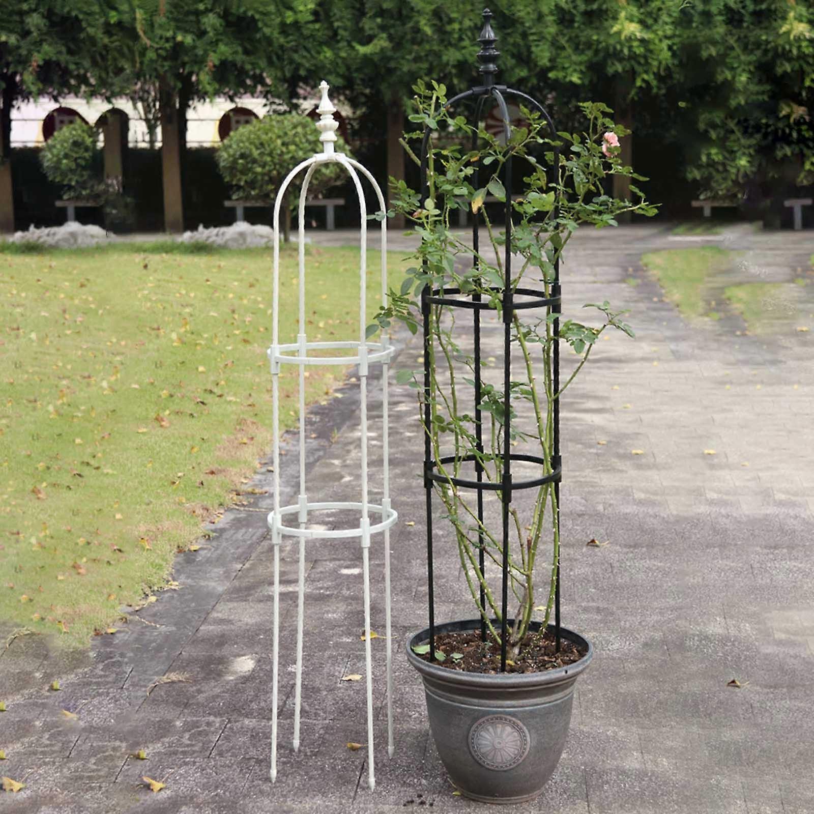 Tower Obelisk Garden Trellis U-Shaped Plant Stand Flower Climbing Frame ...