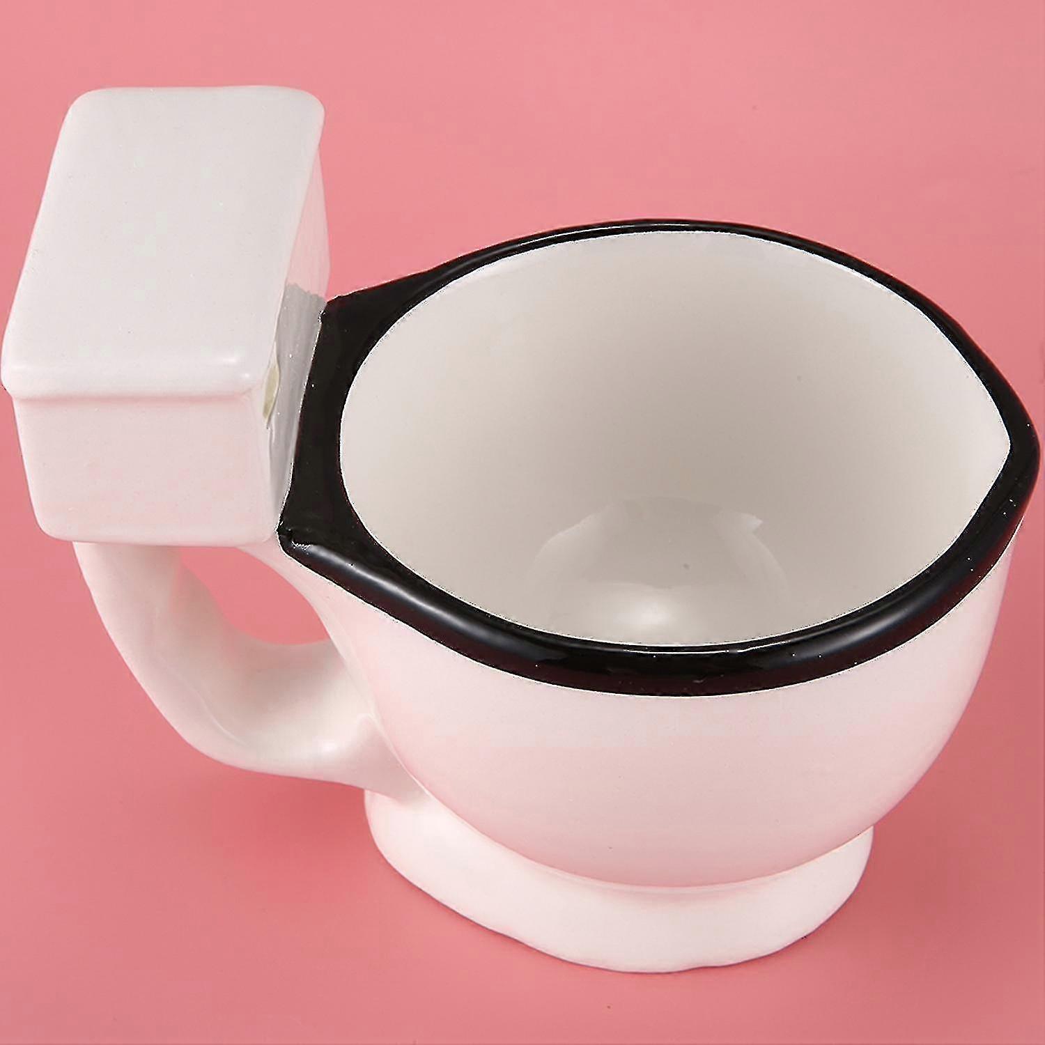 Novelty Toilet Ceramic Mug With Handle 300ml Coffee Tea Milk Ice Cream ...