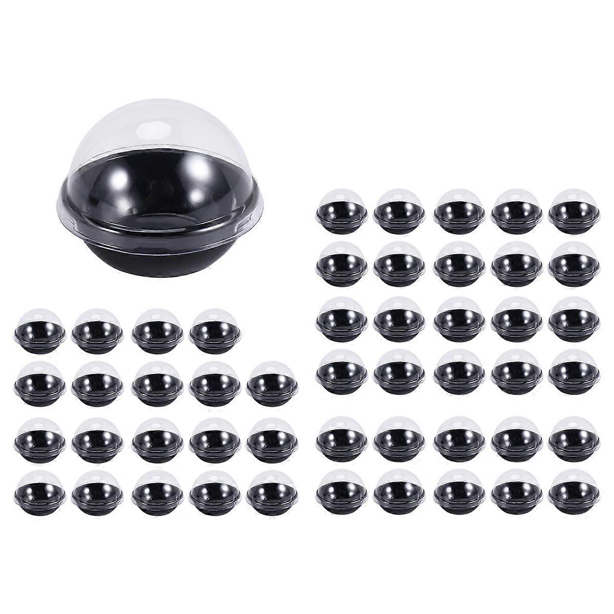 50 Pack Clear Plastic Mini Cupcake Container, Individual Packaging ...