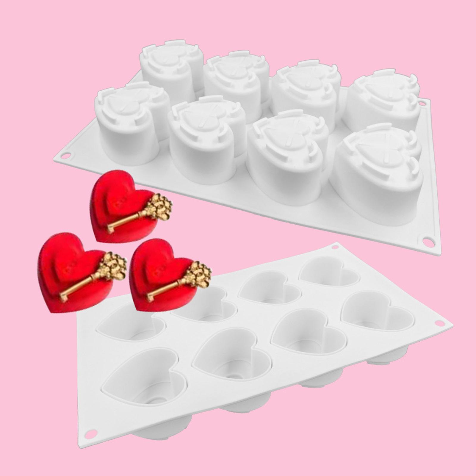 Silicone Chocolate Molds Heart/for Key Shape Non-Stick Kitchen Baking ...