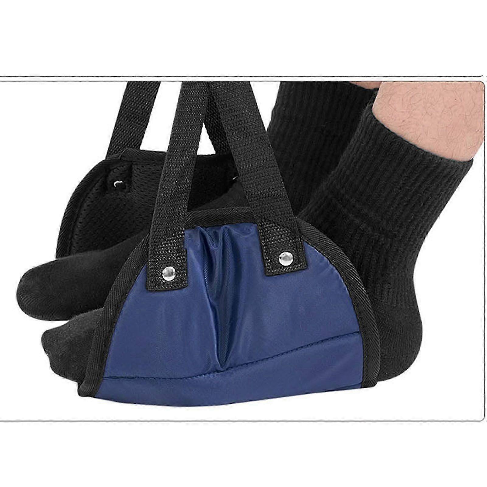 Blue Foot Hammock Airplane Footrest Adjustable Portable Desk Feet ...