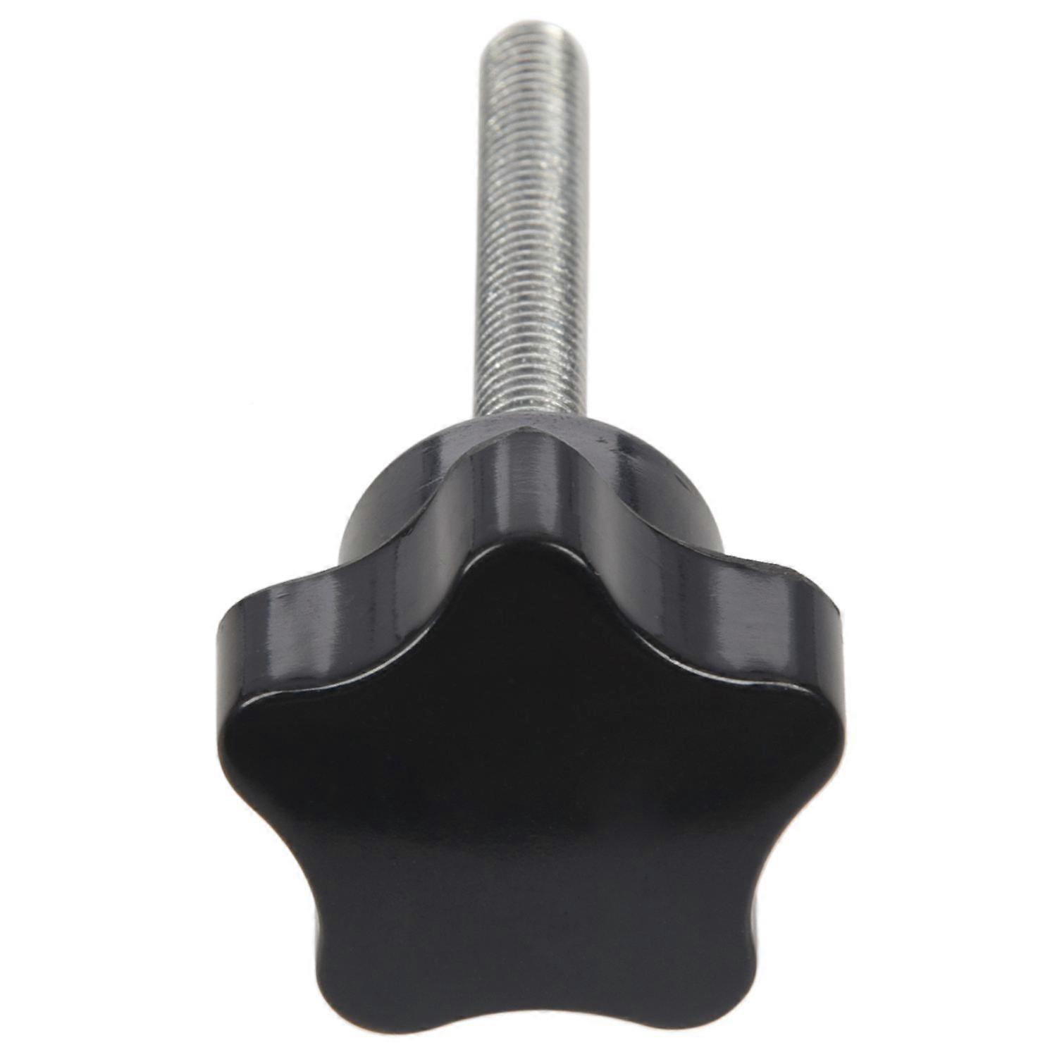6 pcs M6 x 50 mm locking star-shaped plastic head male thread knob grip ...