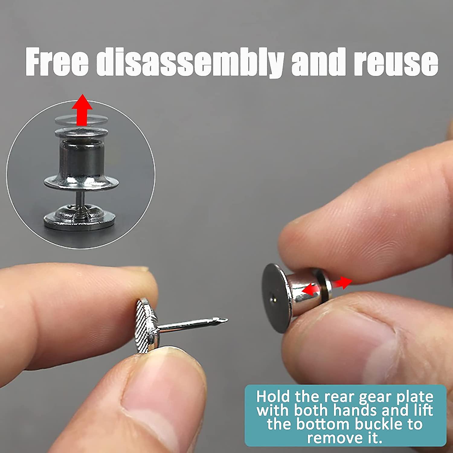 Jean Button Pins, Justerbar Jean-knapp, Avtagbar Jean Button Pin, Ingen ...