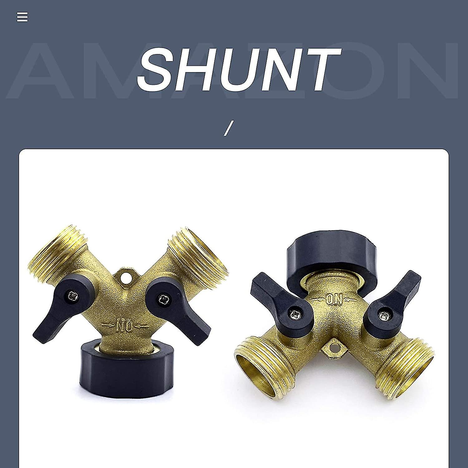 2-way 3/4 "brass Y-distributor, Distributor With Shut-off Valves For ...