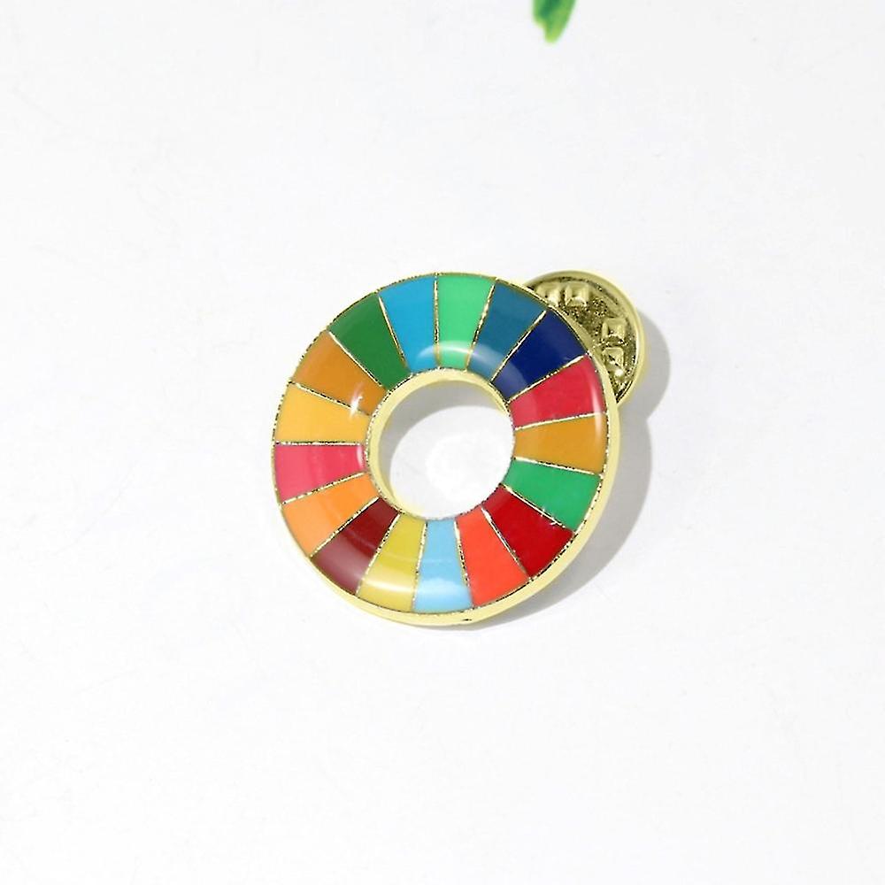17-color United Nations Sustainable Development Goals Brooch Sdgs Pin ...