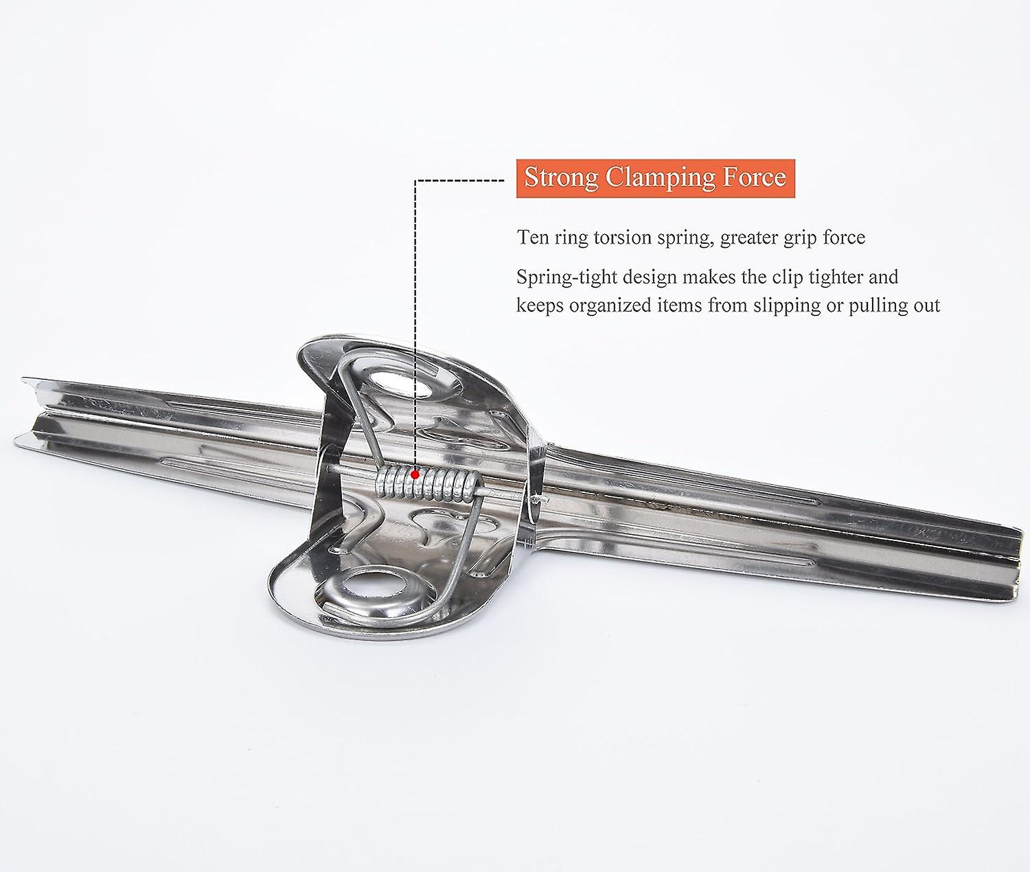 Oversized Bull Clips, Pack Of 2 Silver Stainless Steel Binder Clips ...