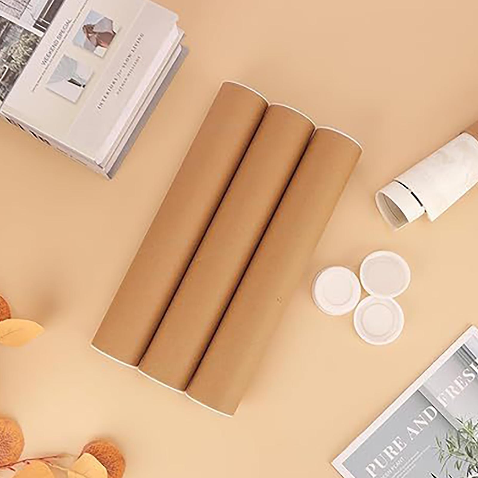 2 Pcs Mailing Tubes Paper Tubes Shipping Cardboard Blueprints Artwork ...