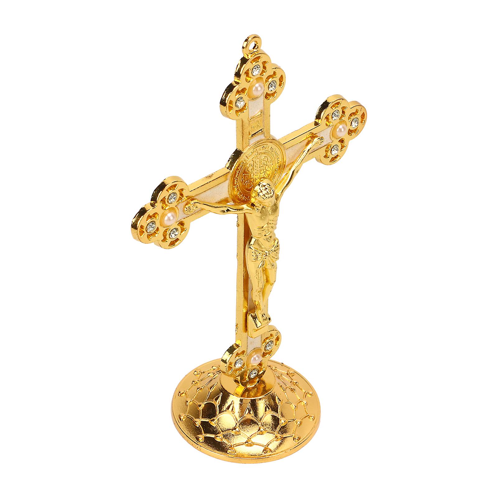 Standing Crucifix Retro Style with Stable Base for Desktop Decoration ...