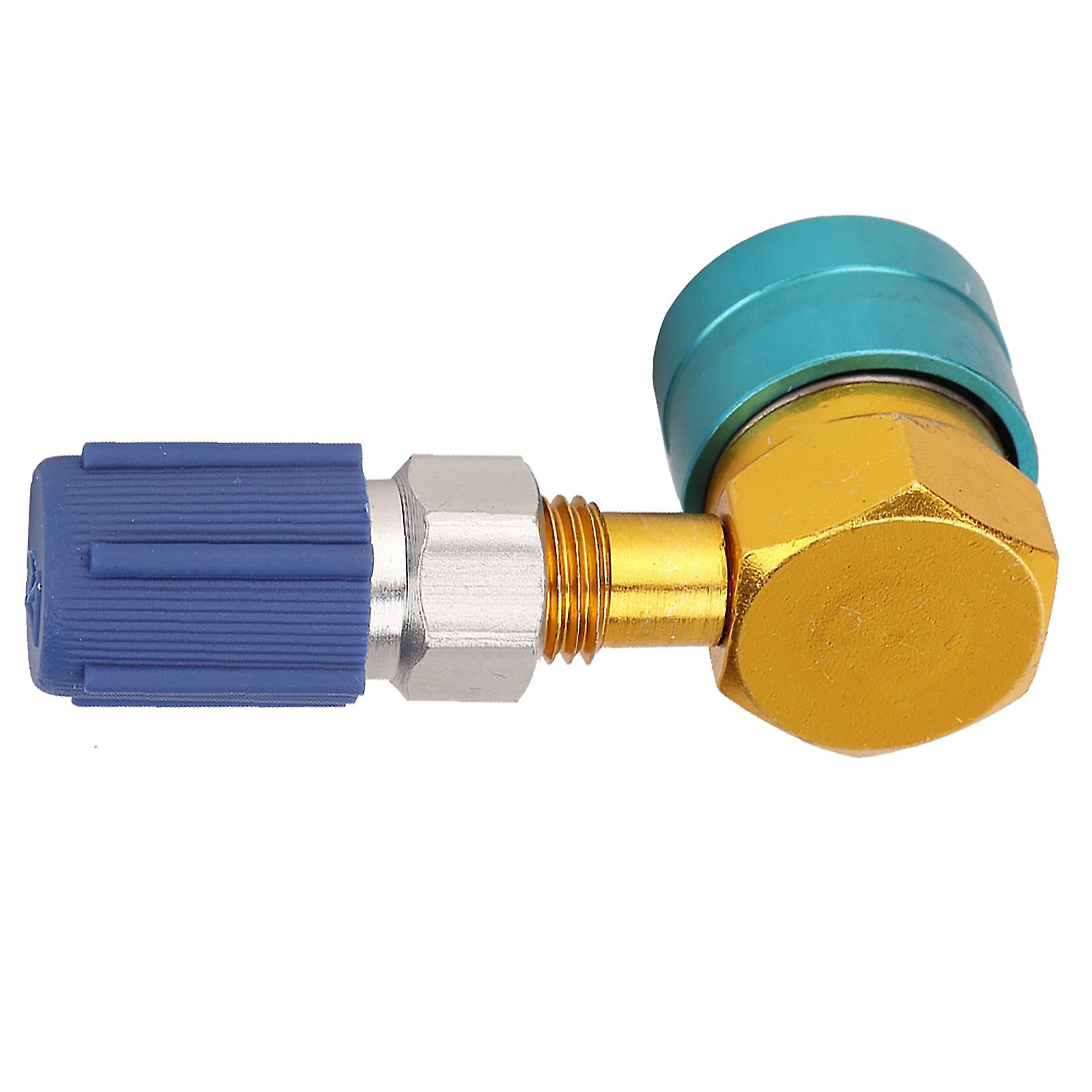 Right Angle R1234YF to R134A Auto AC Refrigerant Coupling Liquid ...