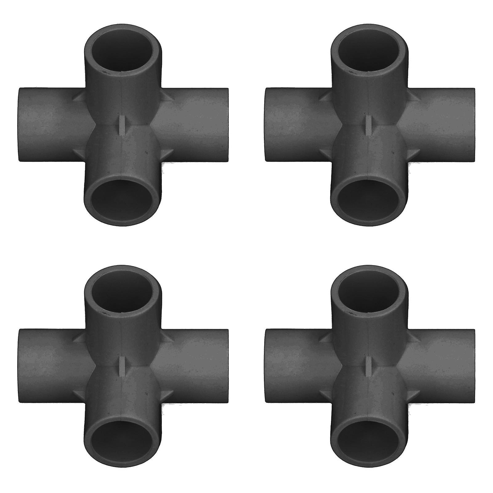 10PCS PVC Plastic Pipe Connector 6 Way Pipe Corner Elbow Fittings 25mm ...