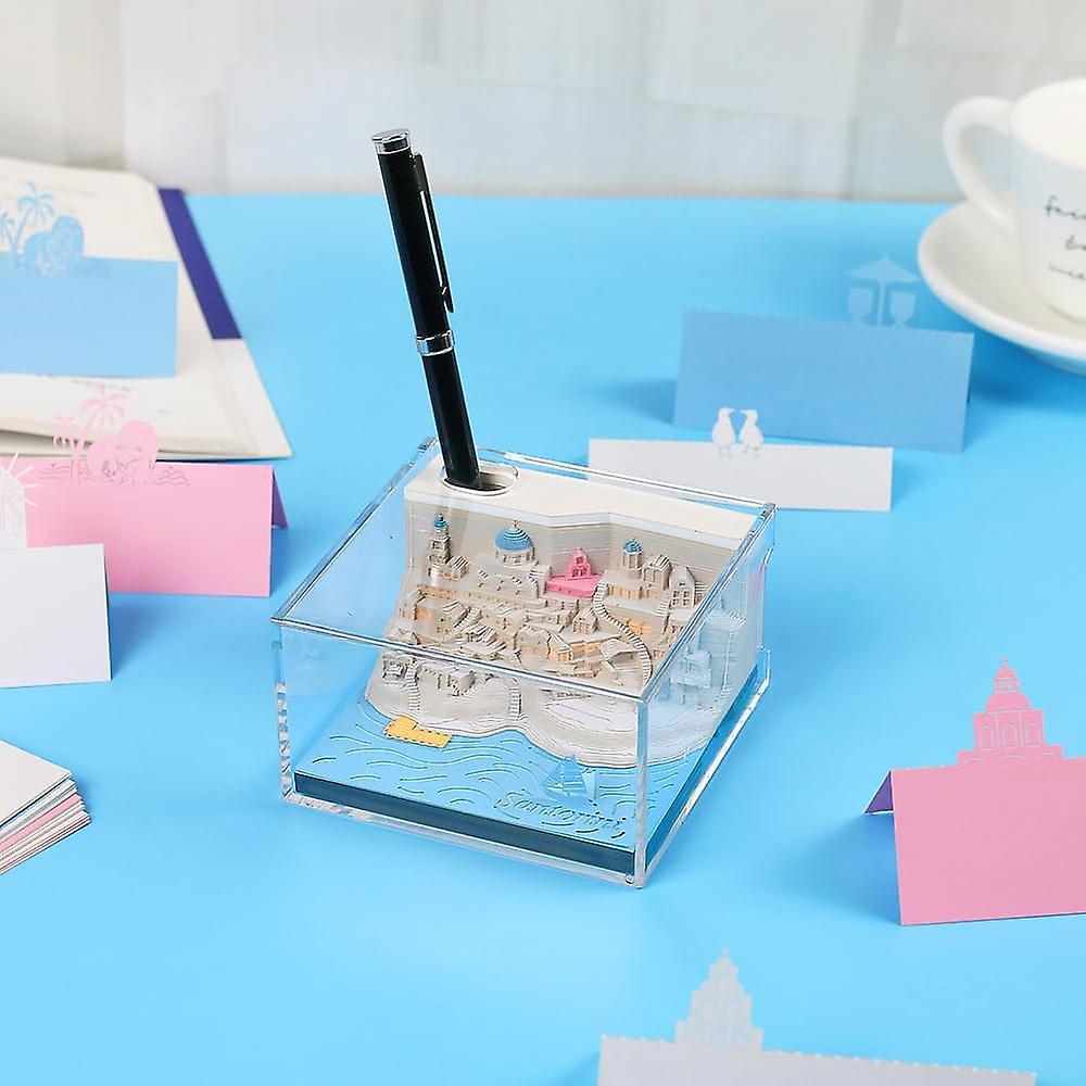 2024 Calendar Memo Pad with LED Lights, 3D Art Calendar, Time Piece ...