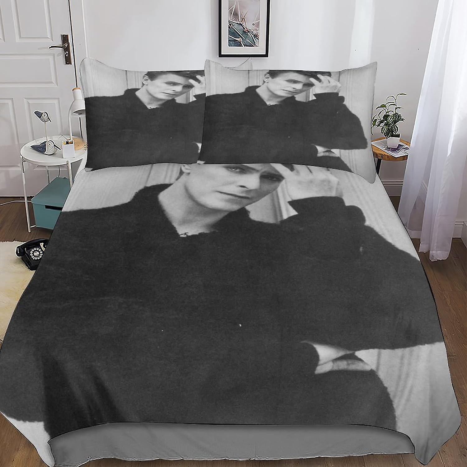 David Bowie Duvet Cover Set,Rock 'n' Roll Bedding Comforter Cover 3D ...
