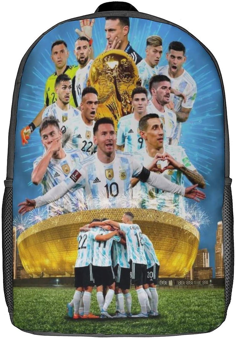 GENBAK Messi Backpacks Kids School Backpack School Bag 3D Printed ...
