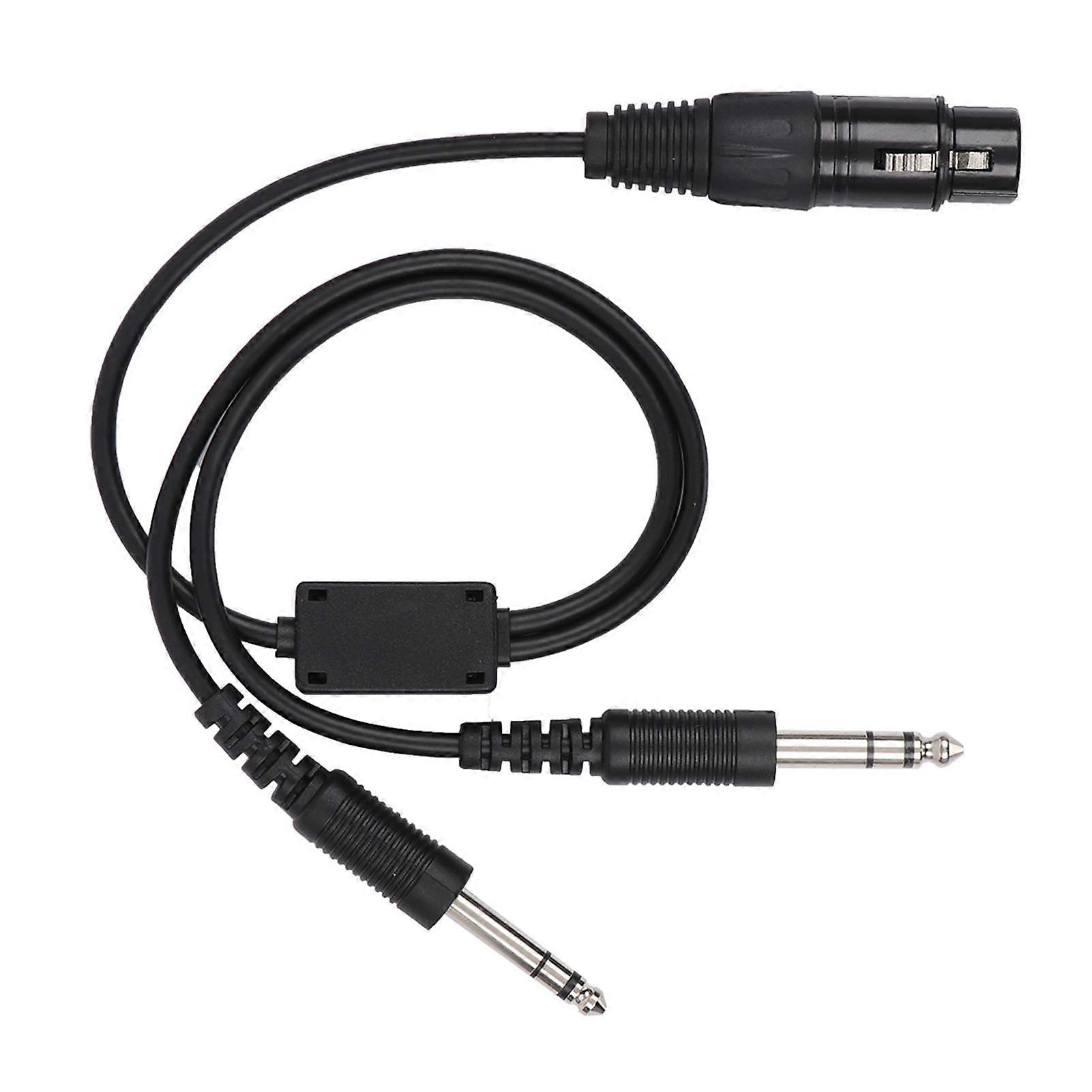 For Airbus XLR To GA Dual Plug 5 Pin Headset Adapter Cable Aviation ...