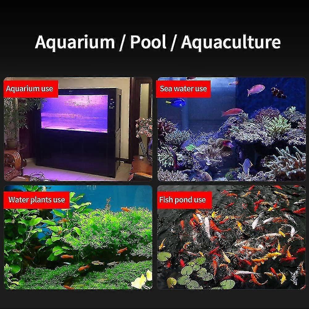 220-240v Waterproof Uv Lamp Aquarium Led Light Sterilization Lamp Algae ...