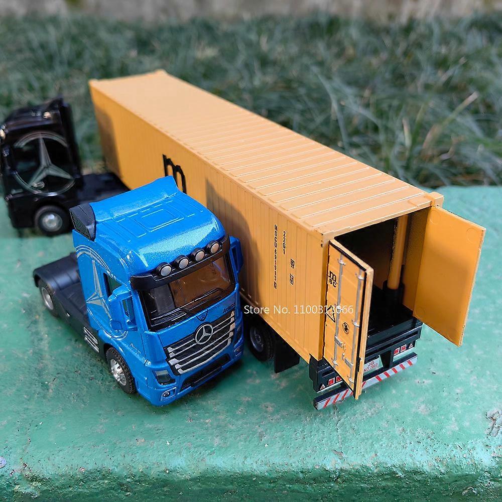 150 Large Diecast Alloy Truck Car Model Container Toy Simulation Pull ...