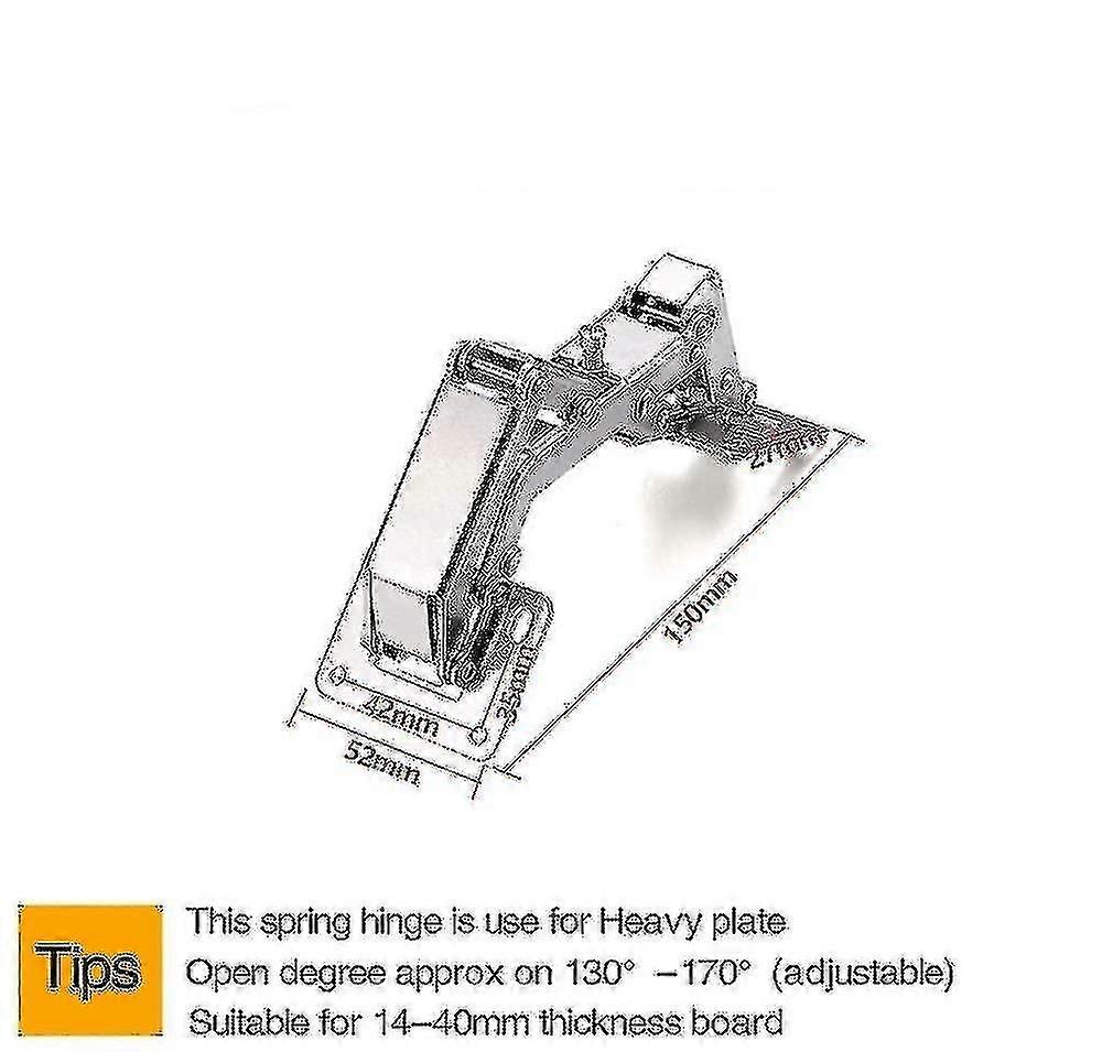 2pack 175 Degree Concealed Hinge Frameless Cabinet Hinge Hydraulic ...