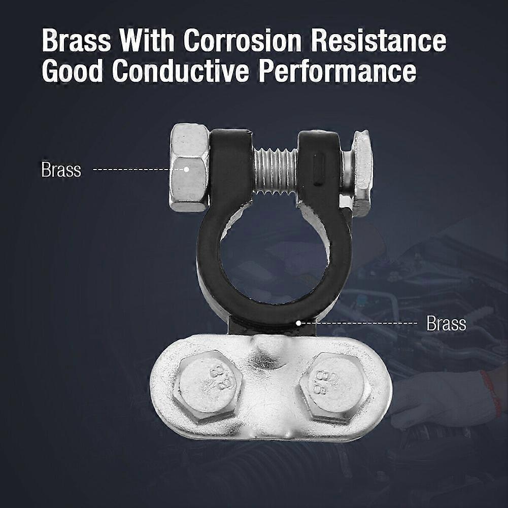 2 Pcs Car power connector Battery Terminal Positive And Negative Pole ...