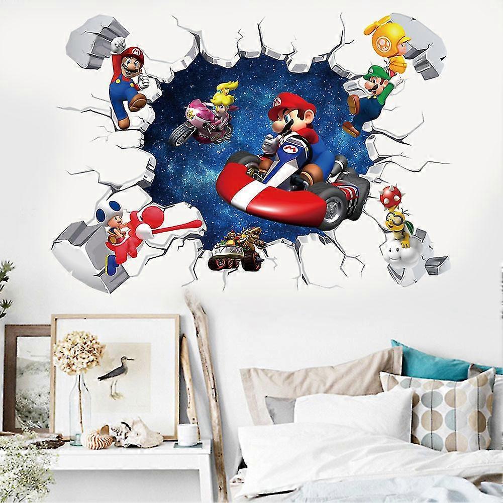 50cm*70cm Super Mario Bros. Wall Sticker Removable Wall Stickers For ...