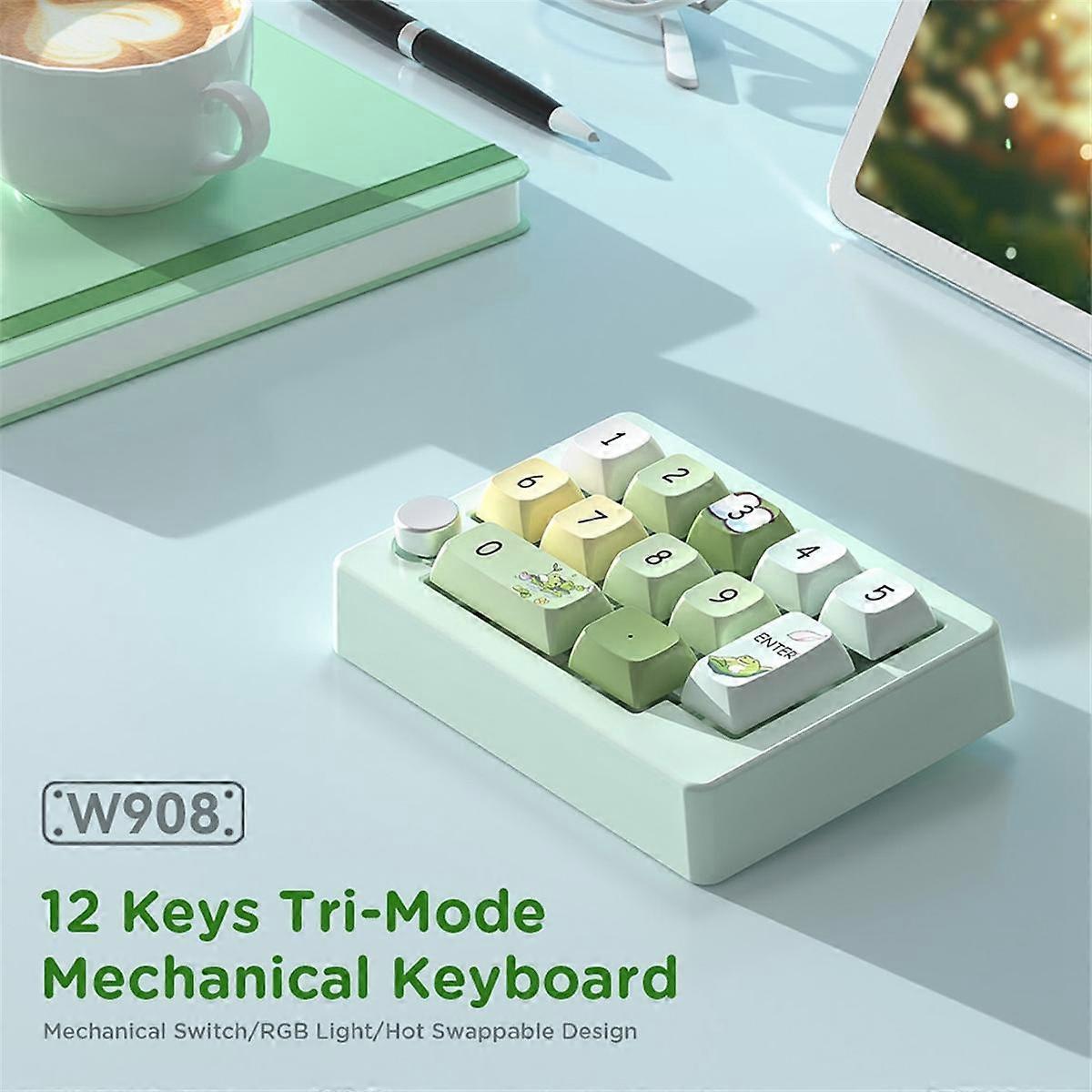 Three-Mode Hot-Swappable Digital Mechanical Keyboard Macro Definition ...