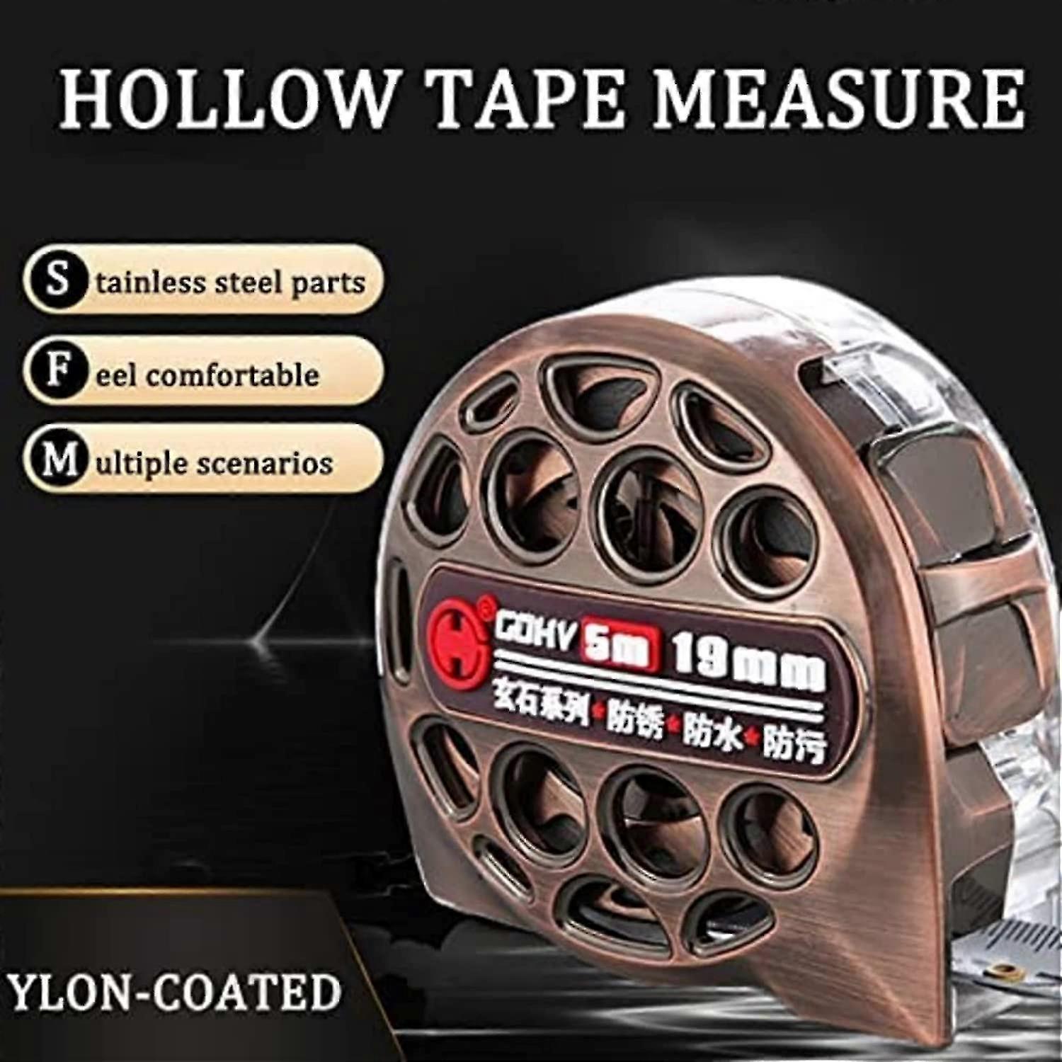 Metal Hollow Tape Measure Stainless Steel High Grade Tape Measure Rust ...
