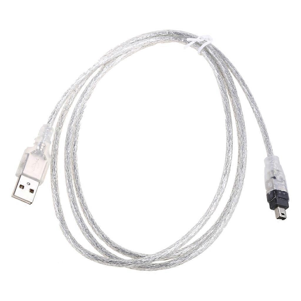 140cm/4.5ft USB 2.0 Male to IEEE 1394 4Pin Male iLink Firewire DV Cable ...