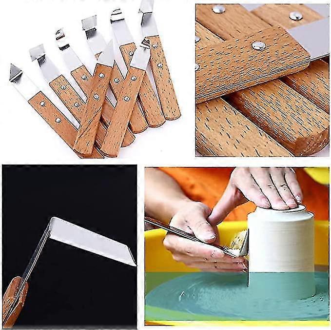 8 Pack Pottery Tools - Stainless Steel Engraving Knives - Clay Hand ...