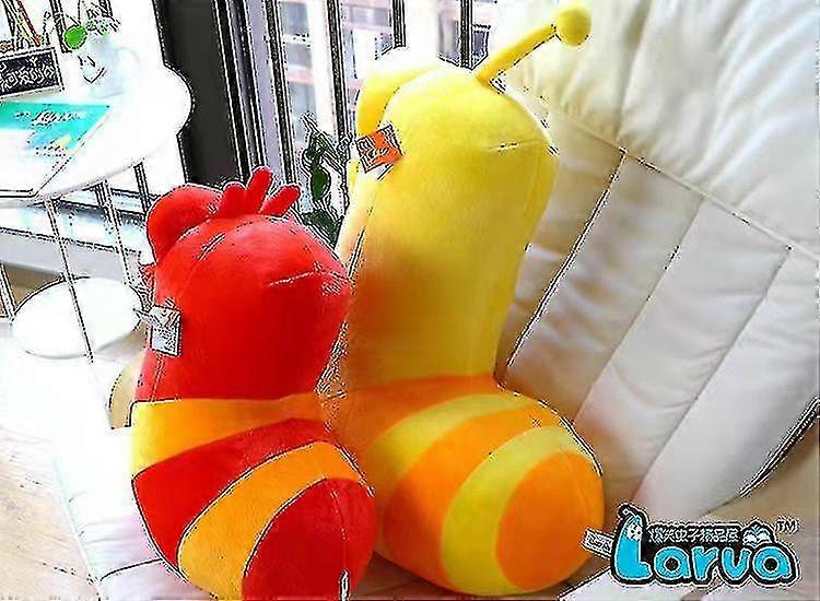 3 Pcs Larva Plush Toys Yellow Insect Red Insect Cartoon Larva Toys ...