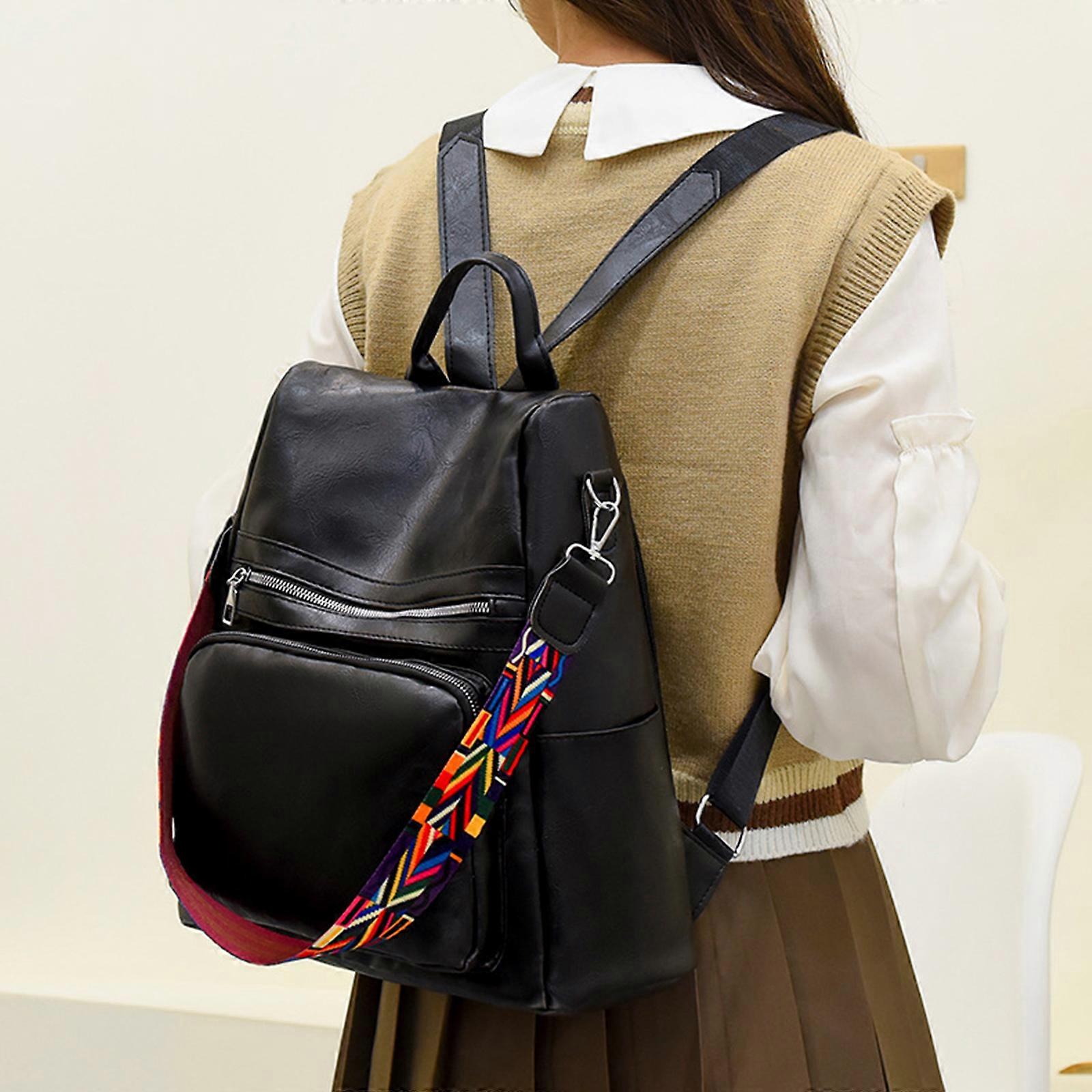 Backpack Purse for Women Fashion PU Leather Travel Large Ladies ...