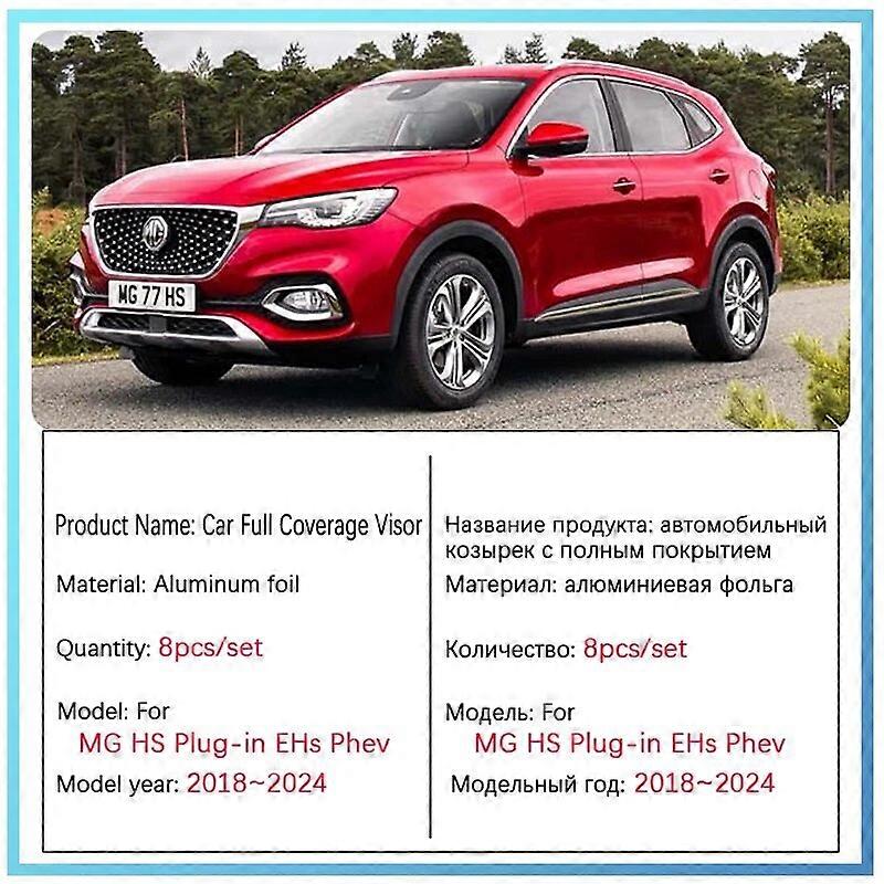 Full Coverages Sunshades For MG HS 2022 Accessories Plug-in EHs Phev ...