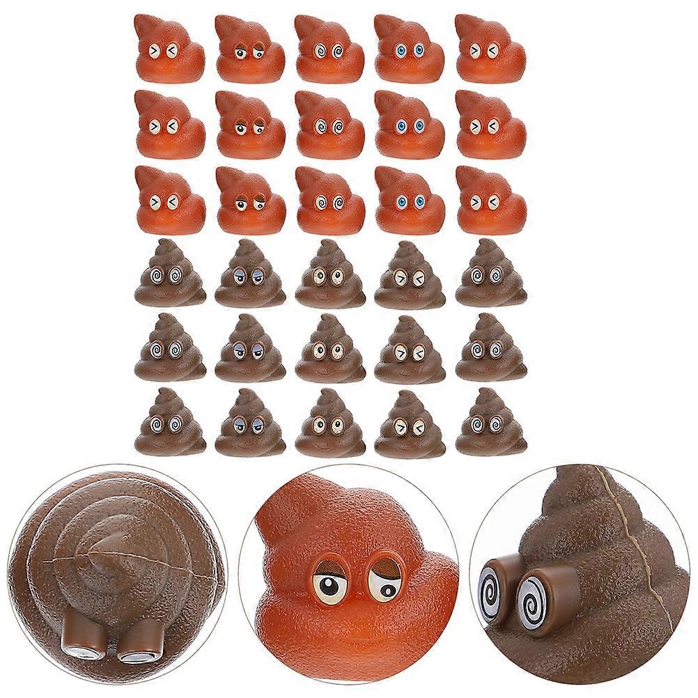60Pcs Fake Poop Toys Realistic Poop Toys Plastic Poop Models Game ...