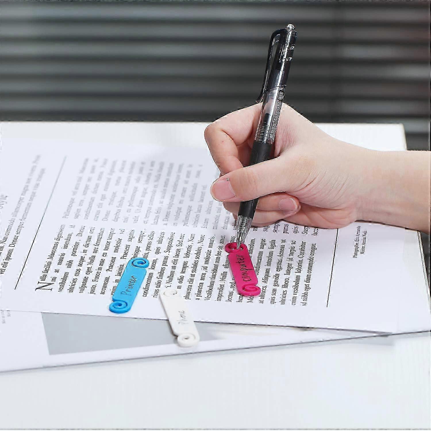 100 Pieces Cable Tags Cable Management Labels Multicolor Cable Labels ...