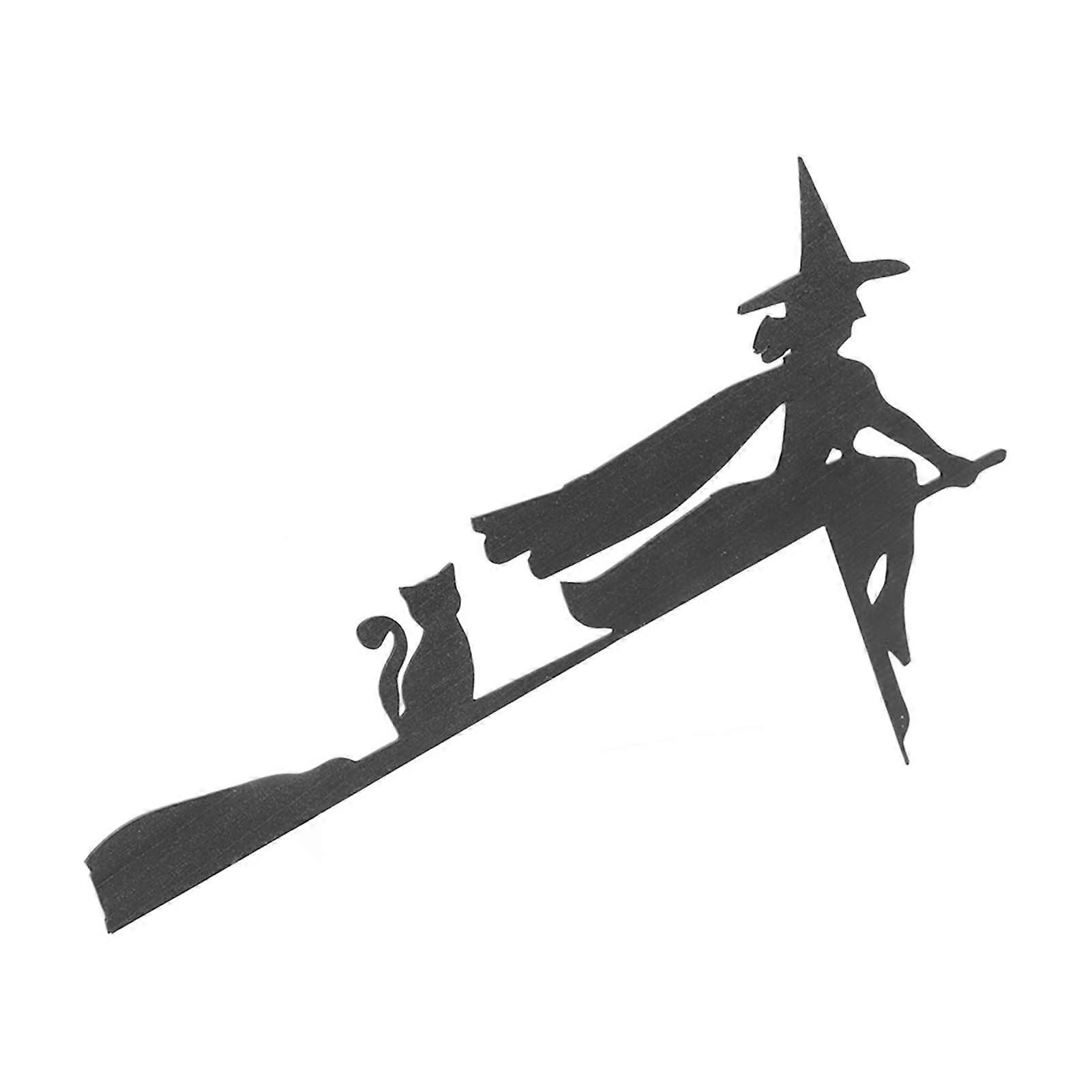 Witch On Broom Cat Door Corner Sign Innovative Interesting Door Corner ...