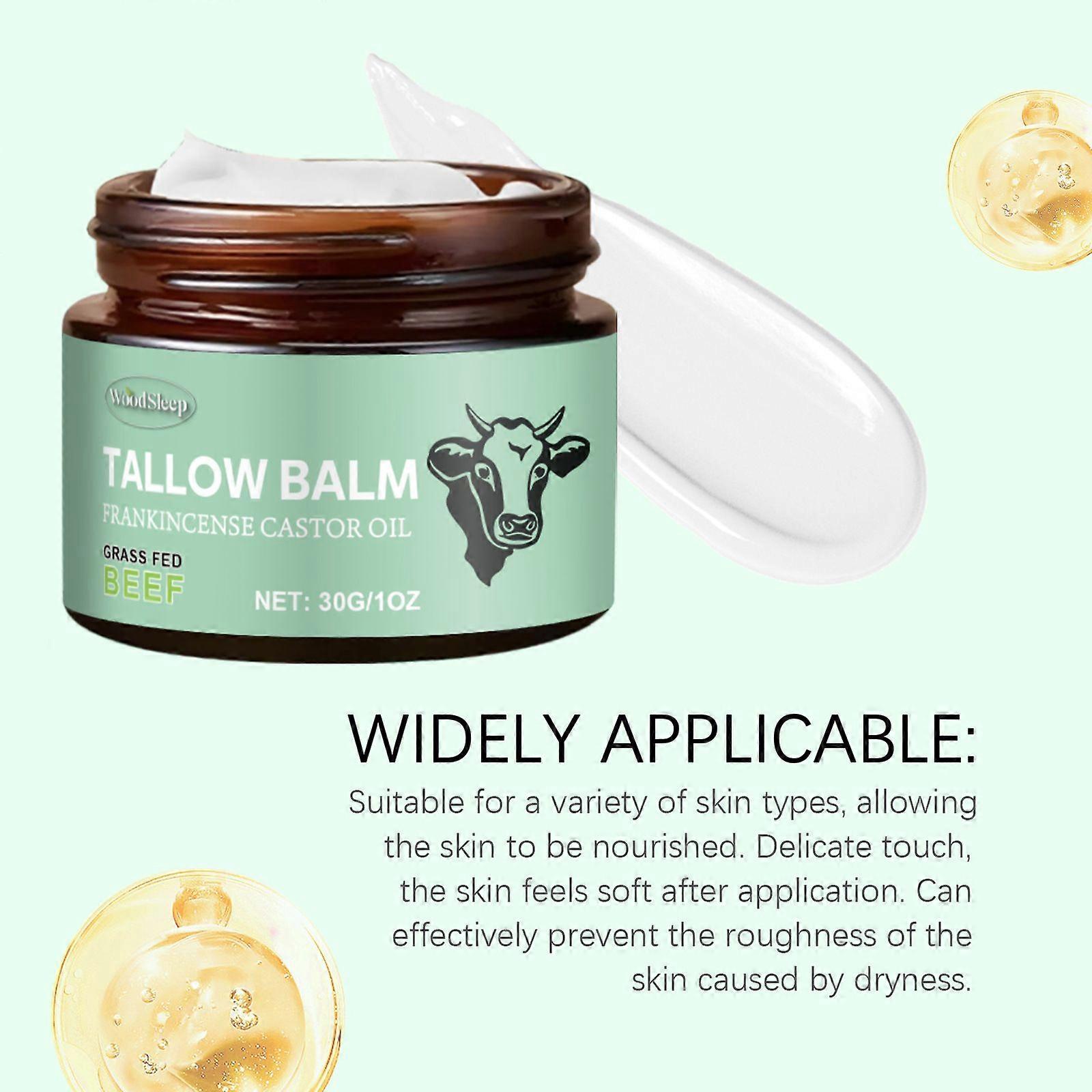 Tallow of Grass-Fed Cattle with Frankincense Oil and Castor Oil, Beef ...