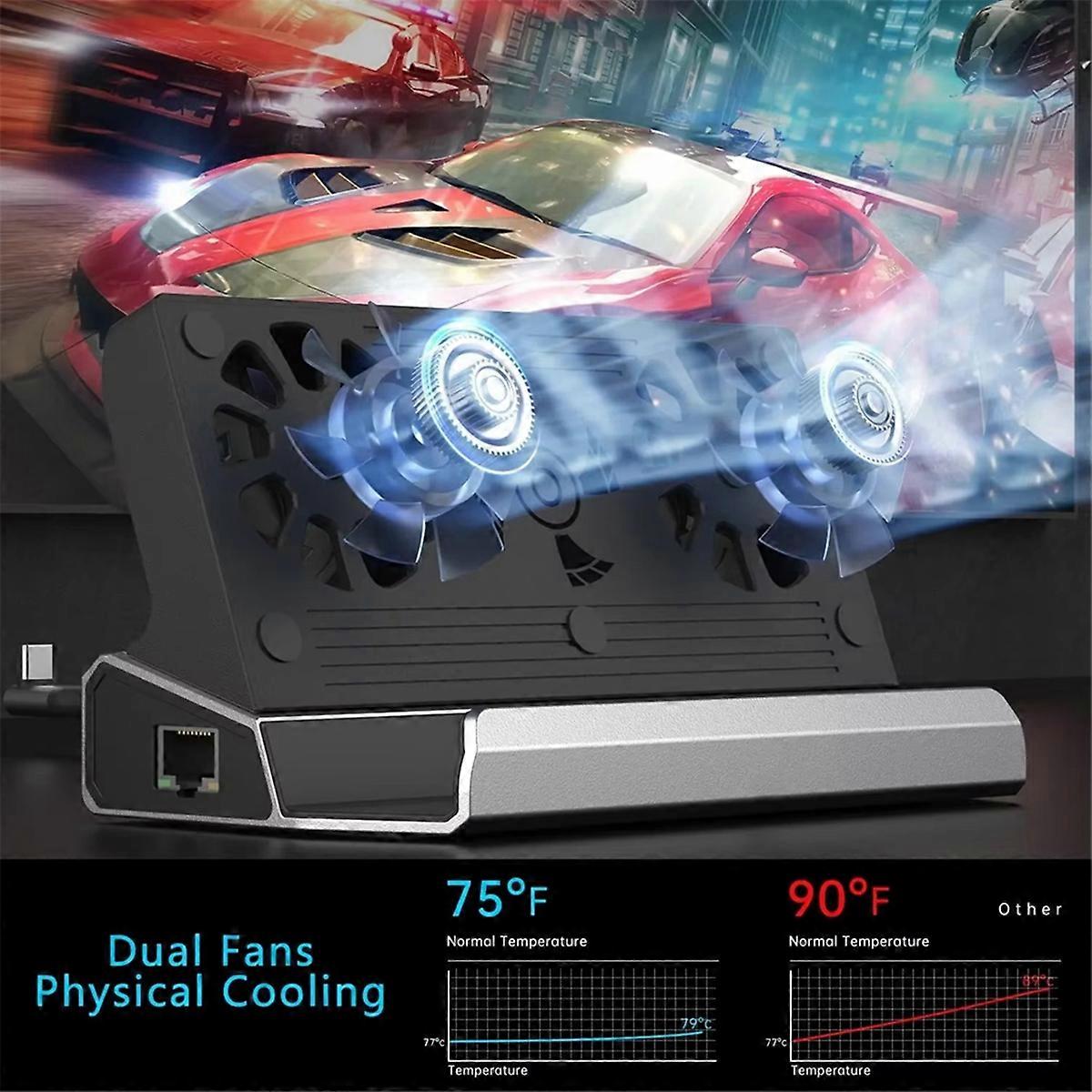 11 in 1 Docking Station with Dual Cooling Fans for ,4K 60 Hz 1080P 100W ...