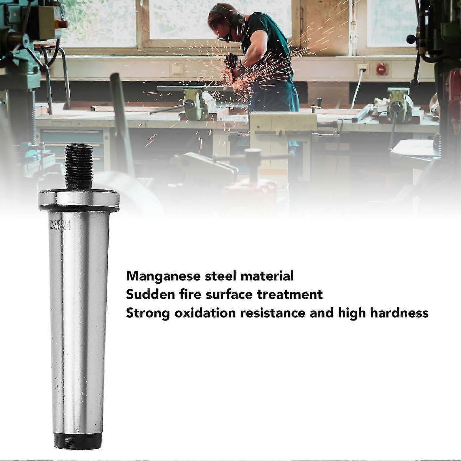 2MT Shank To 3/8in 24 Threaded Drill Chuck Arbor Hardened Morse Taper ...