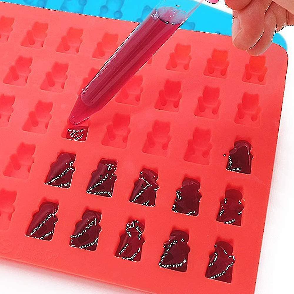 Silicone Gummy Bear Candy Silicone Molds & Ice Cube Tablets - Set Of 4 ...