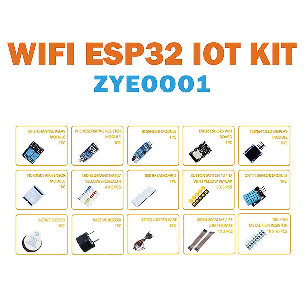 177Pcs super kit de démarrage pour esp32 wifi i ot carte de ...