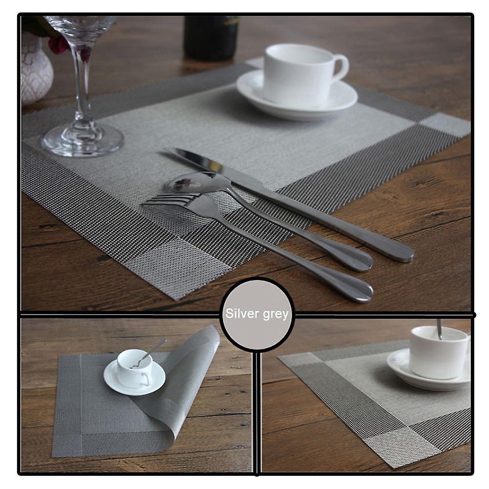 4Pcs/Set Anti-slip Thermal Insulation Placemat Pad Dining Table Mat ...