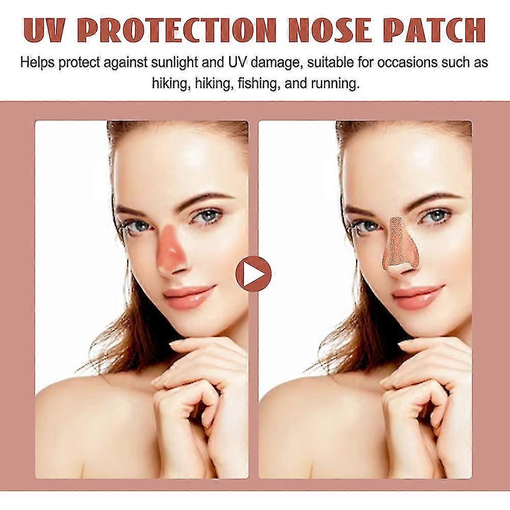 24pcs Sun Protection Nose Patch Outdoor Uv Protection Nose Cover Skin ...
