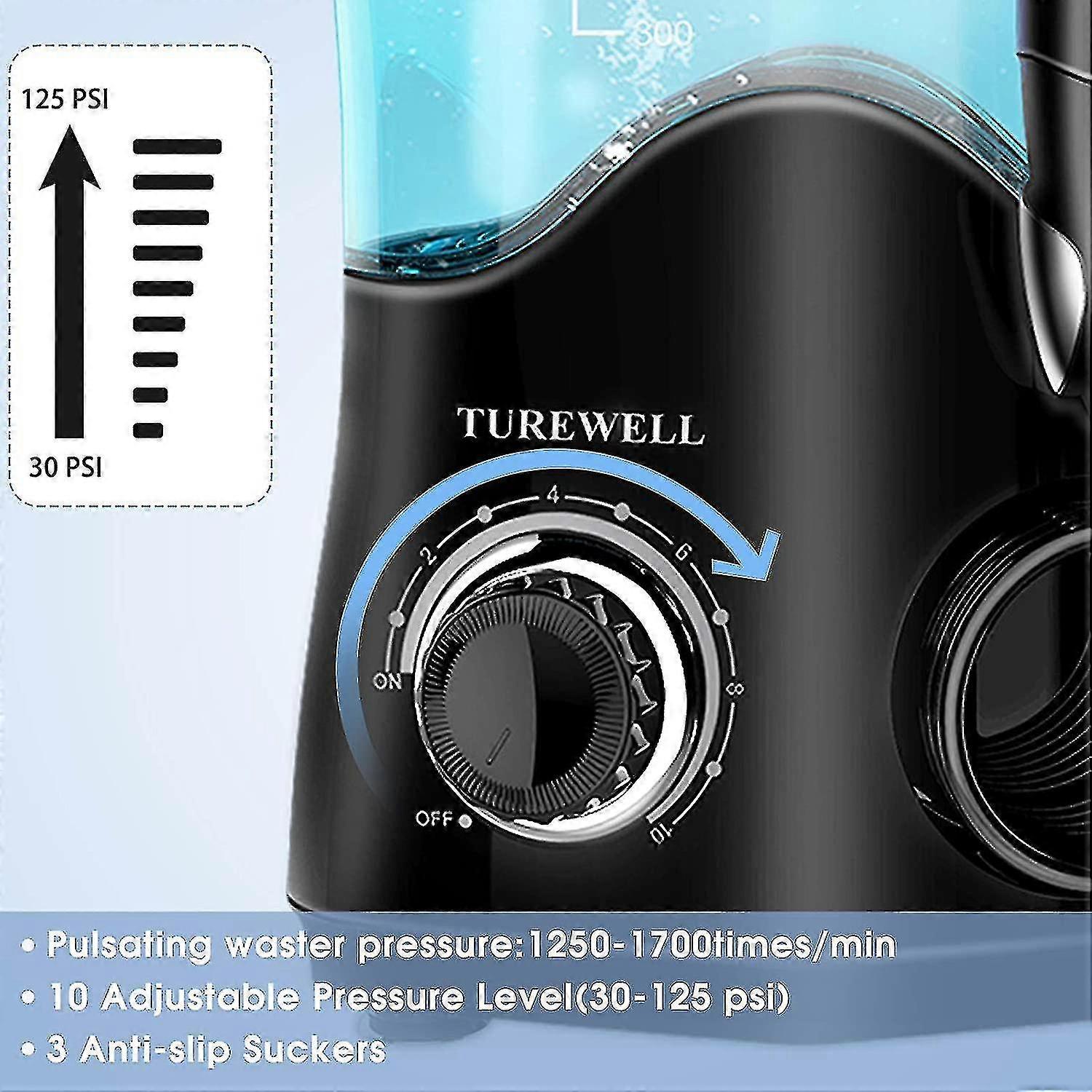Water Dental Oral Irrigator For Teeth/braces,10 Pressure Levels Water ...