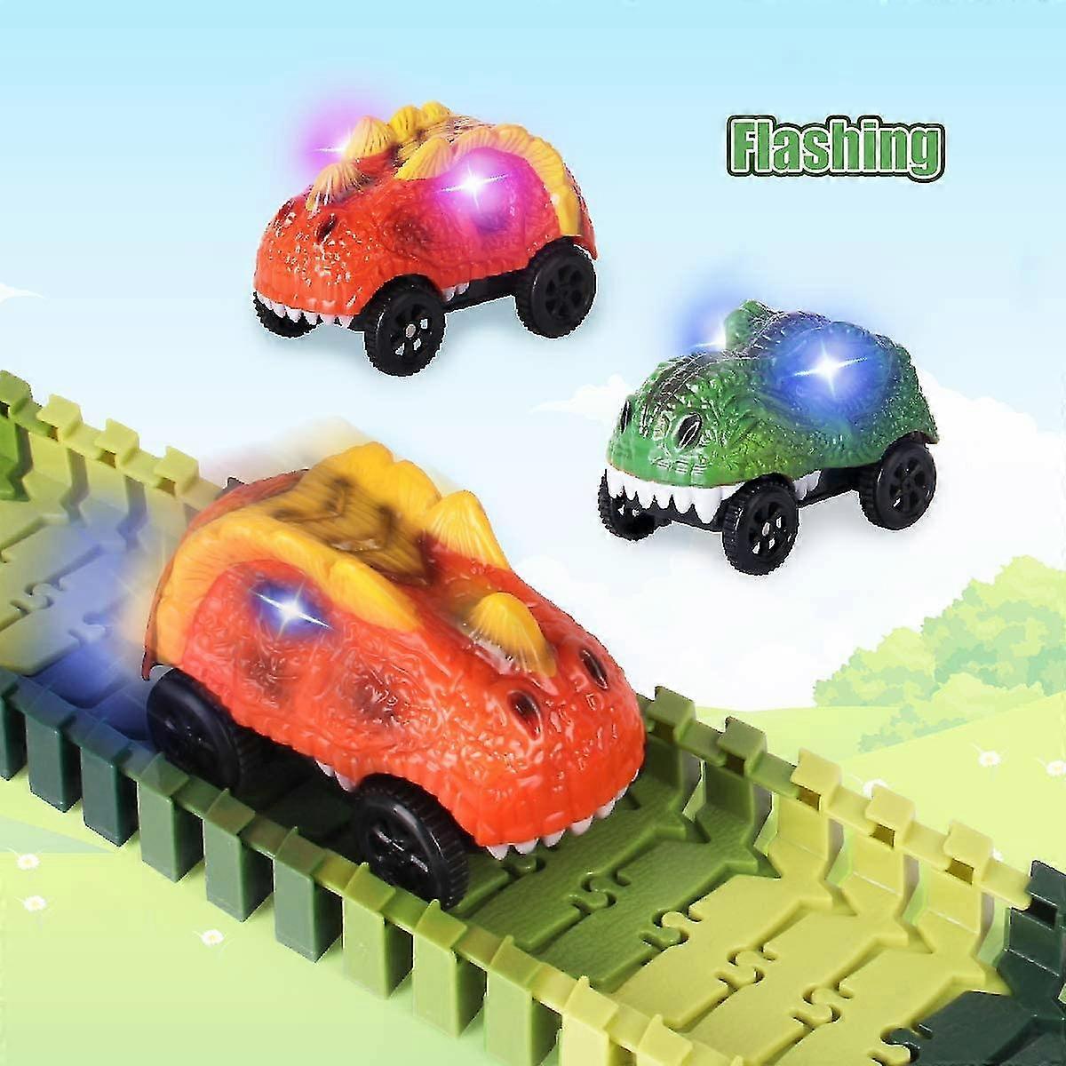 Replacement Track Car Only, Led Illuminated Dinosaur Car Is Compatible ...
