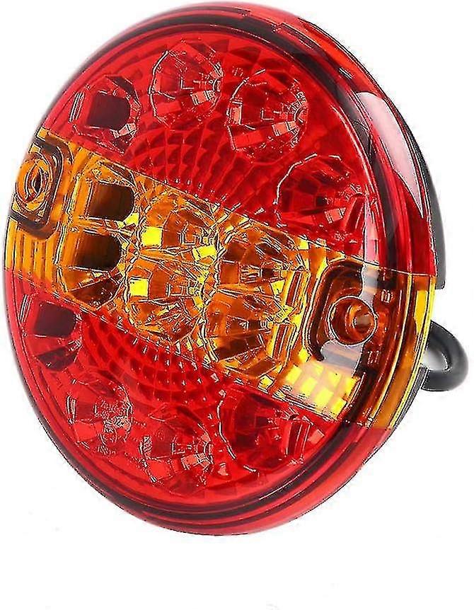 2pcs 12/24v Led Round Light Trailer Tail Light Hamburg Lighting For ...